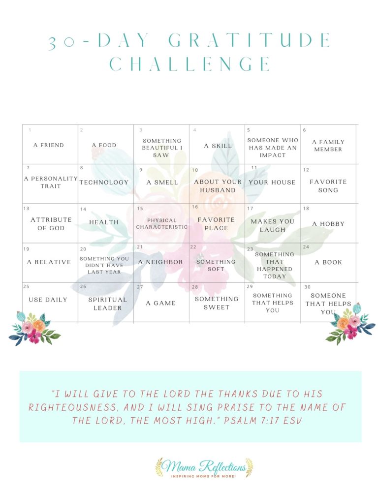 Gratitude Challenge: 30-Day, 7-Day, and 1-Day Challenges to Increase ...