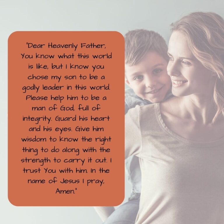 10 Top Bible Verses to Pray Over Your Son - Mama Reflections